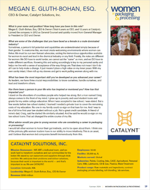 Packaging World: Women in Packaging & Processing - Women Leading the ...